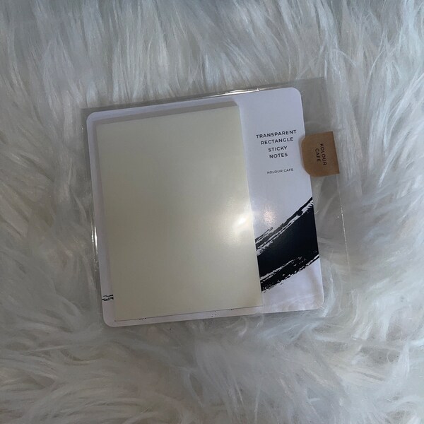Transparent Matte Sticky Notes | Plastic Clear Sticky Notes for ...