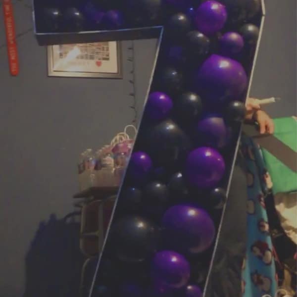 Number 7 All Sizes (from 1ft to 5ft)/mosaic Numbers From Balloons/pdf ...