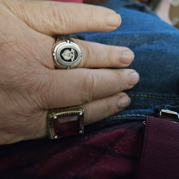 Past Master Masonic Ring, Mason Ring, Master Mason Signet Ring, Custom ...