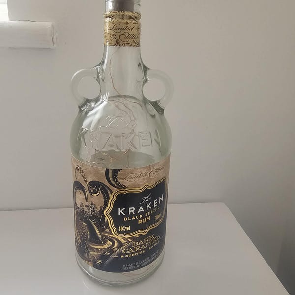 Captain Morgan Spiced Rum 1L Bottle Lamp | Warm / Bright LED Lights ...