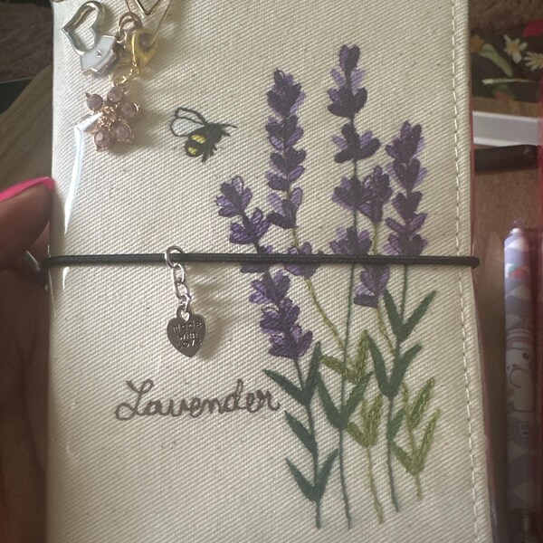 The Woman Floral Line Art Fabric Notebook Cover, Travelers Notebook ...