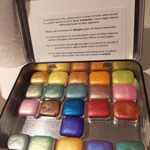 MICA DOTCARDS Handmade Watercolors Mica Metallic Dot Cards - Etsy