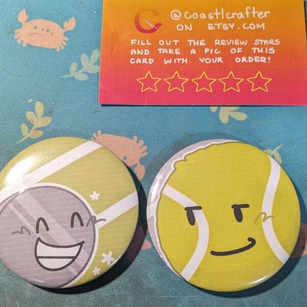 Custom Design Pin Button Accessory Battle for Dream Island BFDI ...