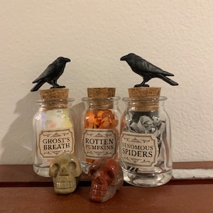 Miniature Raven 1:12 Scale Mini Black Birds Sized for Horror Diorama ...