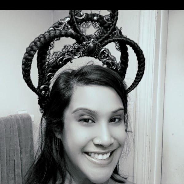 Headpiece or Gothic Halo Crown, Black and Gold Halocrown, Handmade and ...