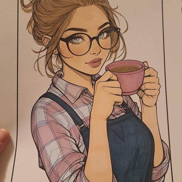 Anime Queens and Kings Coloring Book 70 Page Manga Fantasy Coloring ...