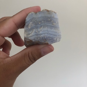 Raw Blue Lace Agate Stone Rough Blue Lace Agate Healing Crystals and ...