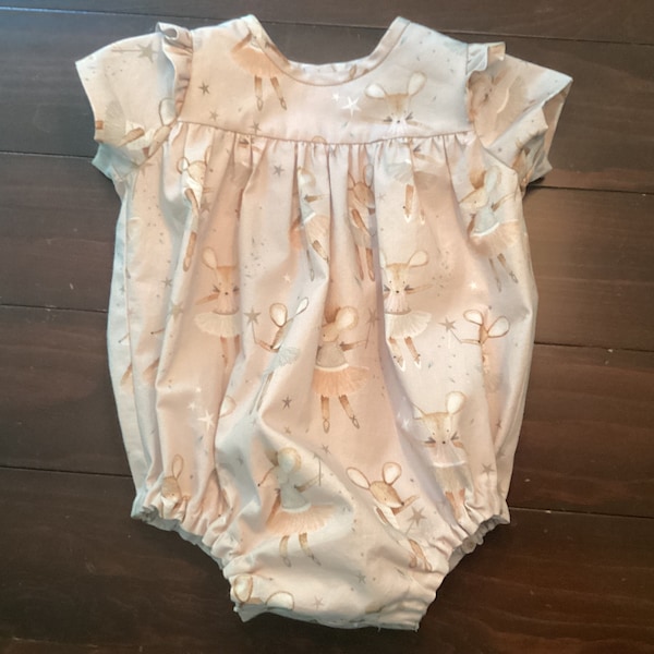 Baby Romper PDF Sewing Pattern – Long or Short Sleeve — Shoulder Frill ...