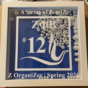 Personalized Zeta Phi Beta Shadow Box - Etsy