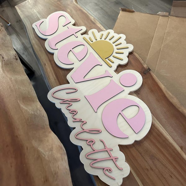 Nursery Name Sign | Sun Name Sign | Nursery Name Sign Sun | Sunshine ...