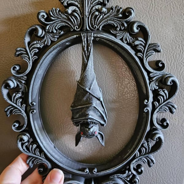 Gothic Framed Hanging Bat Wall Decor - Etsy