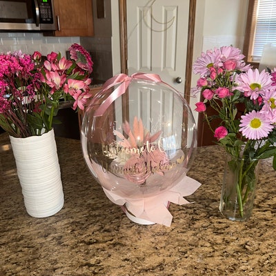 Graduation Bouquet: Flower Arrangement, Flower Balloon, Personalized Gift, Flower Bouquet ...