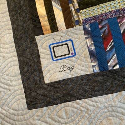 TV Applique Design. TV Embroidery Design. Embroidery Design Television ...