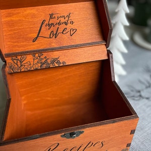 Wedding Guest Box With 6 Dividers Personalized Engraved Wood - Etsy