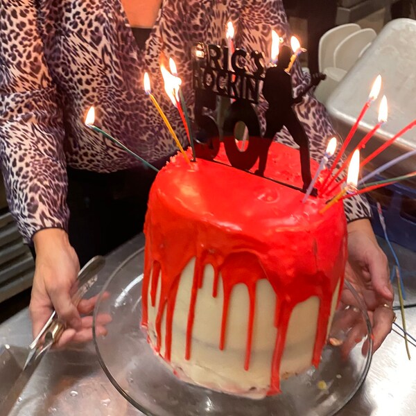 Rocker Cake Topper, Music, Guitar, Treble Clef, Musician, Band Party ...