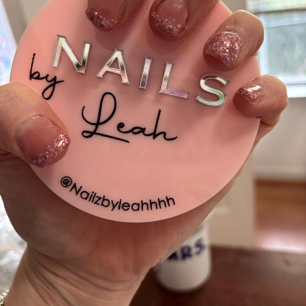 Nailfie Disc Personalized Nail Photo Prop Acrylic Photo Prop Social ...