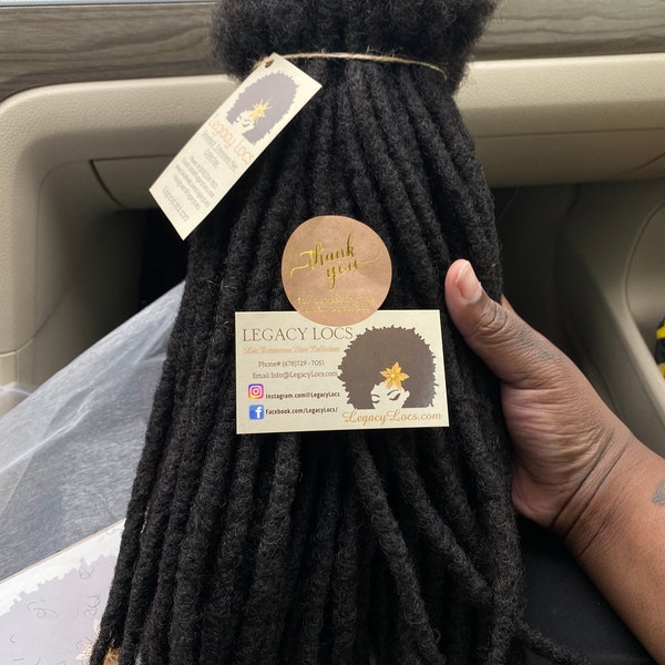 100 LOCS Standard Loc Extensions Handmade 100% Human Hair - Etsy