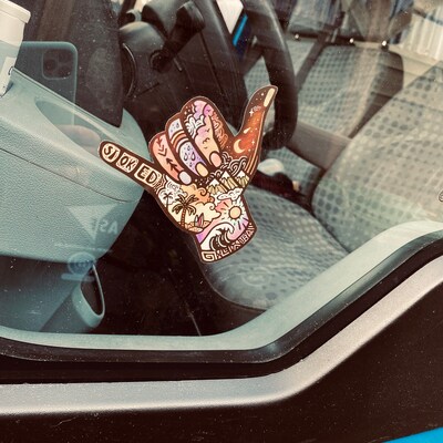 STOKED // Weatherproof Outdoor Sticker // Vinyl 4 Nature, Exploring ...