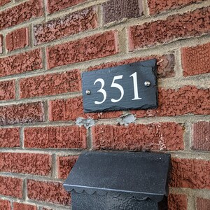 Smoky Green Slate Square House Number 15cm X 15cm | Etsy UK