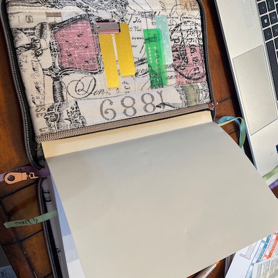 Planner Tote Bag Erin Condren Happy Plum Paper Planner Zippered Case ...