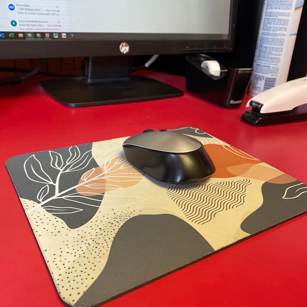 Aesthetic Abstract Mouse Pad Mousepad Office Decor for Women Desk ...
