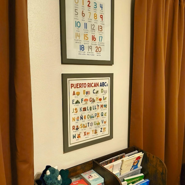 Numbers Poster in English & Spanish, Bilingual Poster, Classroom and ...