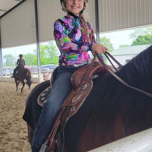 Leadline Set Colors Zip Shirt Collar Western Pleasure Rail - Etsy