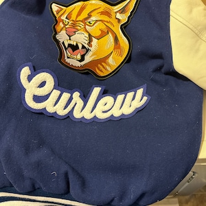 Custom Chenille Script Name Letterman Jacket Patch MADE IN USA - Etsy