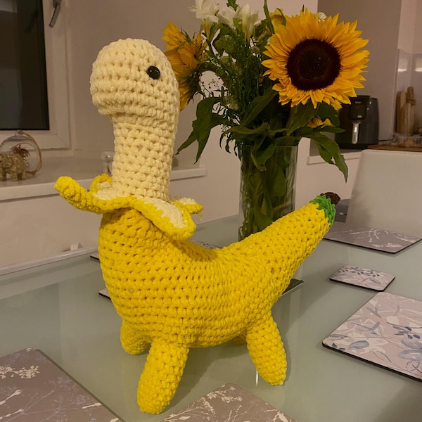 Bananasaurus Dinosaur NO SEW Crochet Pattern - Etsy UK