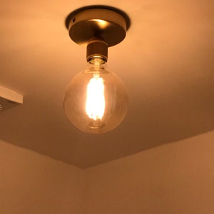 Brass Single Drop Wall Light without Bulbs | Etsy