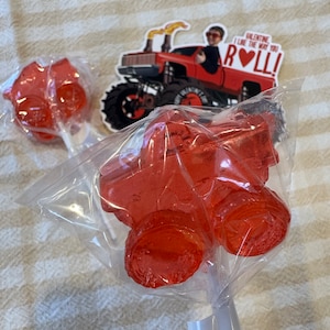 10 Tractors Tractor John Deer Suckers Lollipops Birthday Farm Party ...