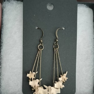 Rattlesnake Vertebrae Earrings Antique Brass Vulture Culture Totem ...