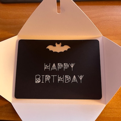 Bat Envelope and Cards Printable Template With Self Sealing Tab for ...