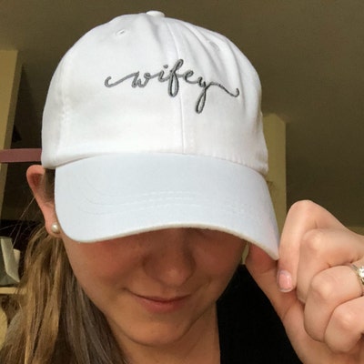 Wifey Handwriting Script Baseball Cap Engagement Gifts - Etsy