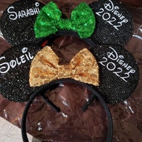 Personalized Mickey or Minnie Ears, Custom Mickey Ears, Personalized ...