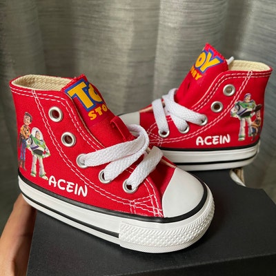 Toy Story Converse, Personalized Name, Buzz and Woody, Many Colors and ...