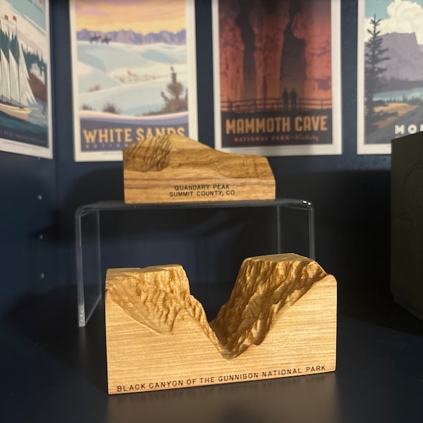 Grand Teton National Park Model, Topographical Carve of the Tetons Made ...