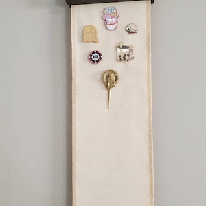 Large Custom Pin Display, Pin Badge Display, Canvas Pennant, Enamel Pin ...