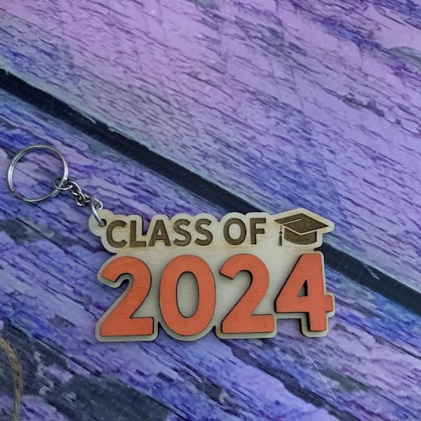 Class of 2025 Keychain Laser SVG File, Grad Keychain SVG, 2025 ...