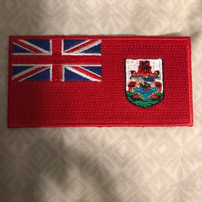 BERMUDA FLAG PATCH Iron-on Embroidered Applique Top Quality - Etsy