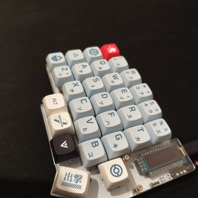 173pcs Cute White Black & Orange Keycaps Set for Mechanical Keyboard ...