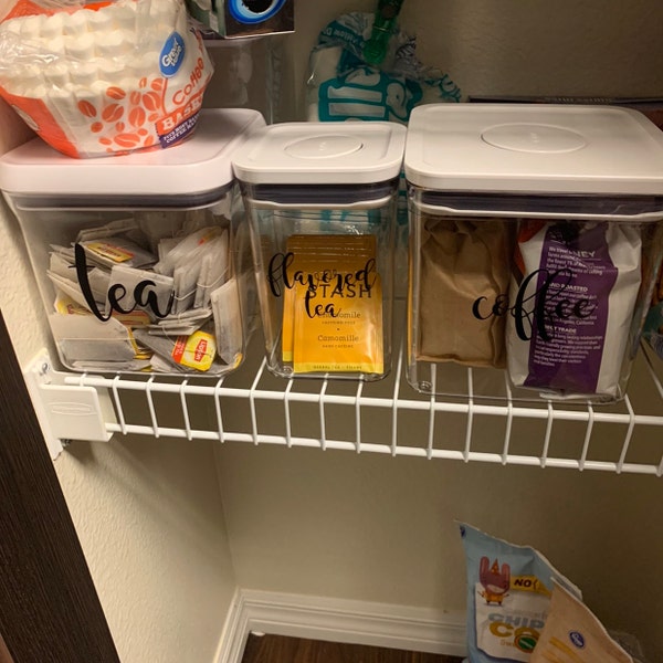 Canister Labels, Pantry Labels, Kitchen Labels, Custom Labels, Kitchen ...