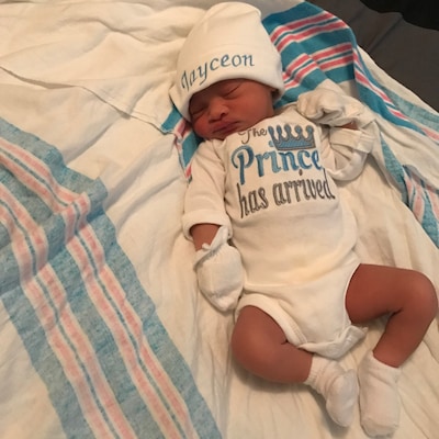 Newborn Baby Boy the Prince Has Arrived Coming Home Outfit With ...