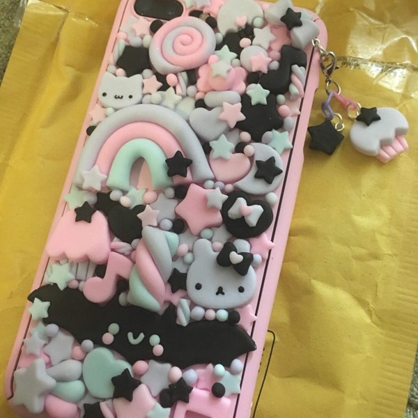 Kawaii Decoden Case Pastel Goth, Spooky Fairyland Super Cute Kawaii ...