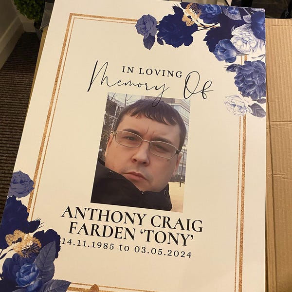 Funeral Condolence Book in Loving Memory, Monochrome Photo Share Memory Hardback Book ...