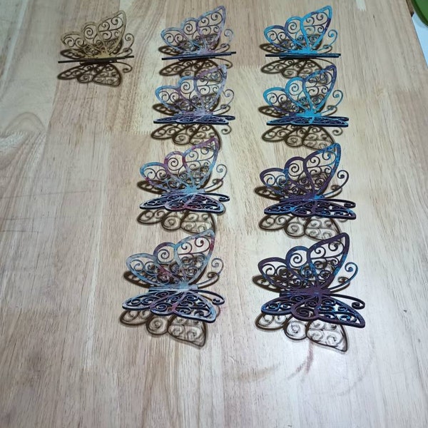 3D Butterflies and Dragonflies Bundle, 3D Butterfly Lasercut, Dragonfly ...