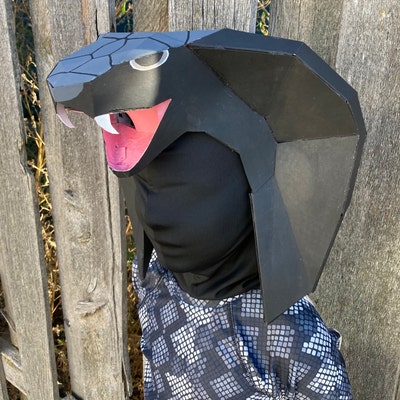 Cobra, Snake Papercraft Mask Template, Low Poly Paper Mask, Unique ...