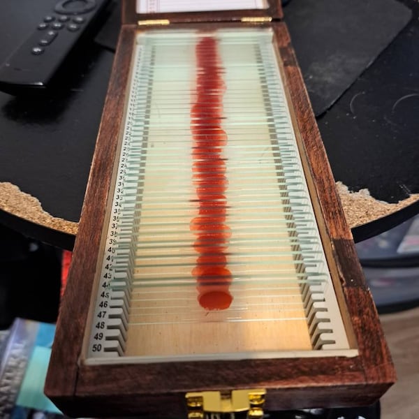 Dexter Blood Slide Box Mahogany - Etsy UK