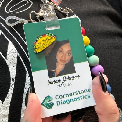 Custom ID Badge, Design Your Own Id Card, Plastic Badge, Office Badge ...