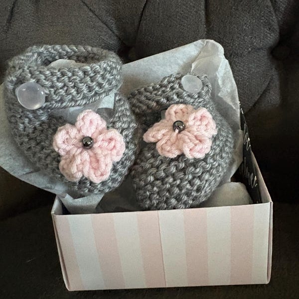 Red Baby Booties, Red Baby Shoes, Red Baby Girl Shoes, Red Newborn ...